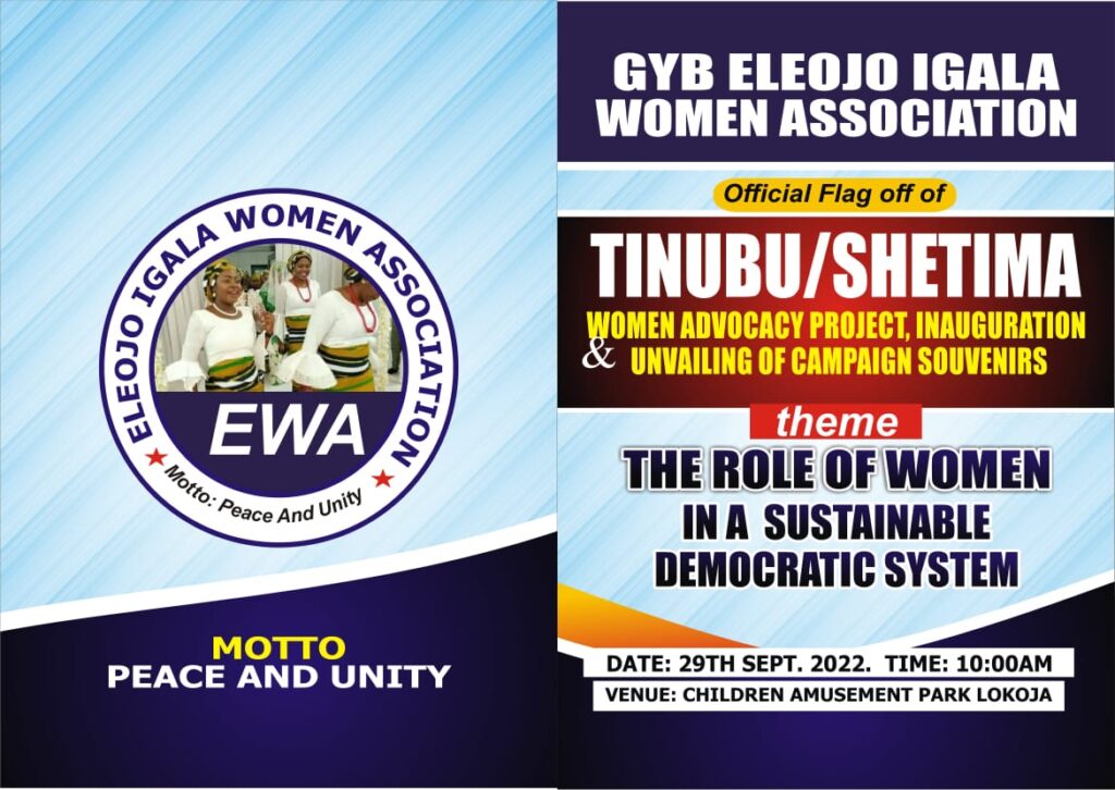 GYB Eleojo Igala Women Association Flags off Tinubu Shettima Women ...
