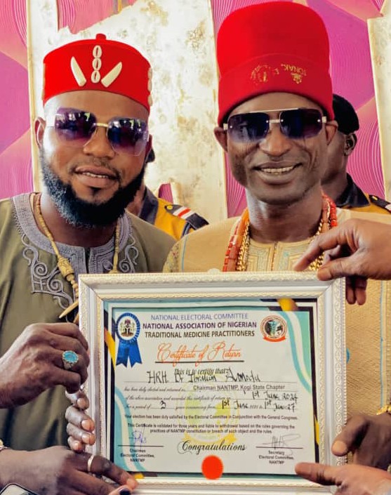 New Kogi NANTMP Chairman, Chief (Dr) Ibrahim Amodu receives certificate ...