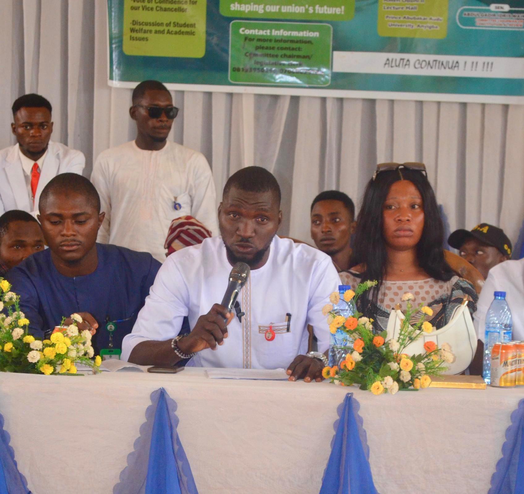 Student Leaders of Prince Abubakar Audu University Holds Congress, Passes Vote of Confidence in ...