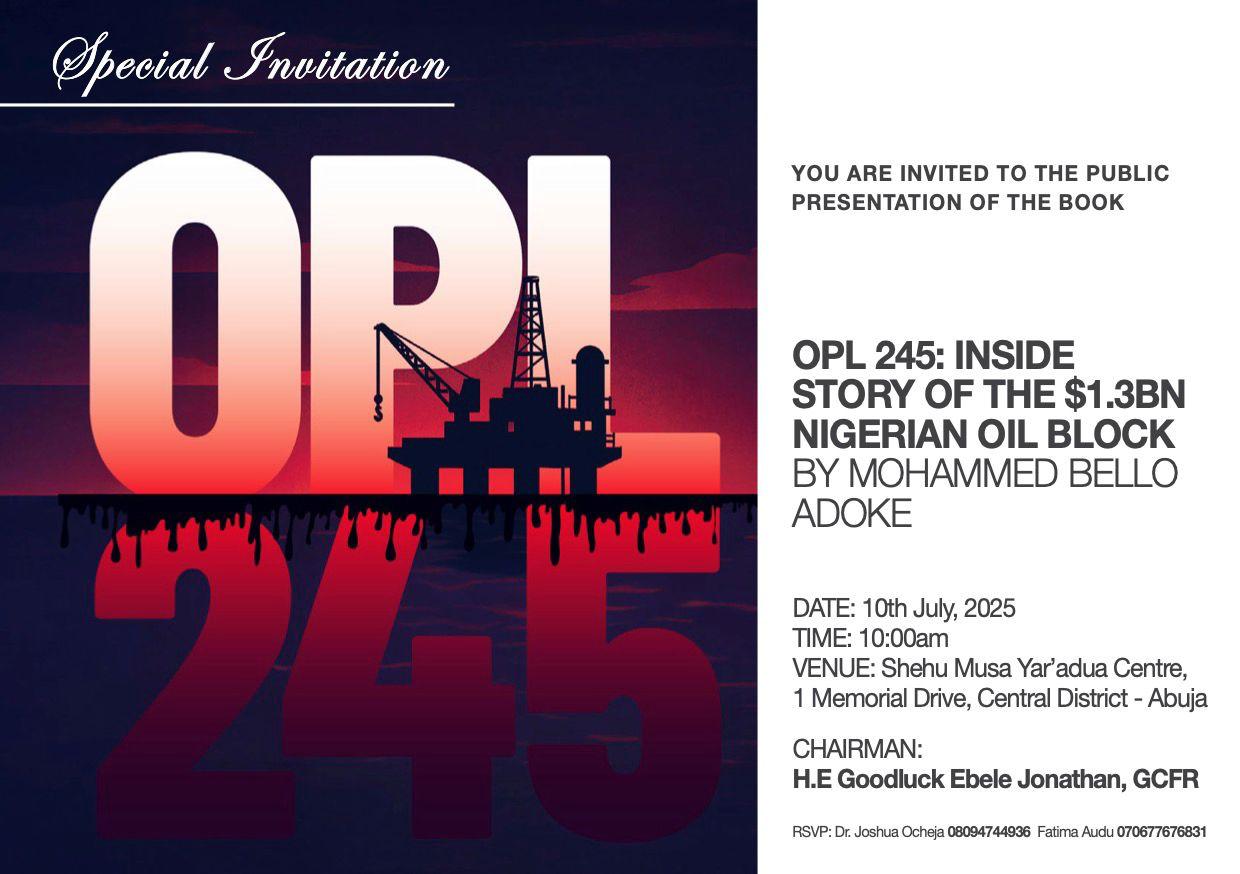 OPL 245: Public Book Presentation by Muhammed Bello Adoke Holds 10th ...